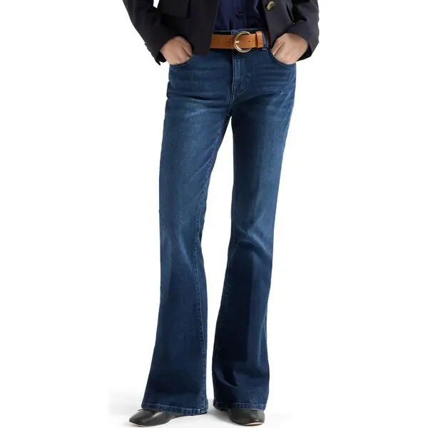 7 For All Mankind Tailorless Mid Rise Bootcut Jeans - Shadowleaf