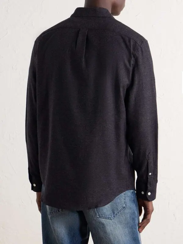 Portuguese Flannel Teca Brushed Cotton-twill Shirt