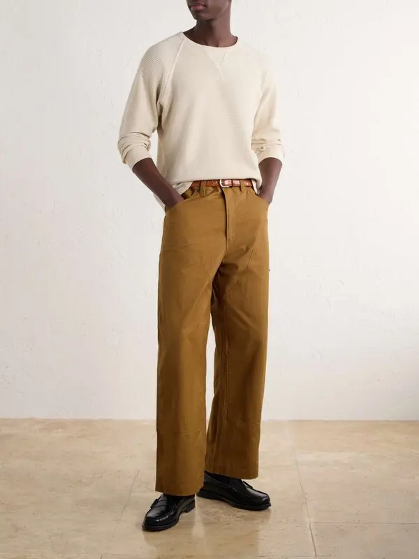 CORRIDOR Thermal Waffle-knit Cotton T-shirt