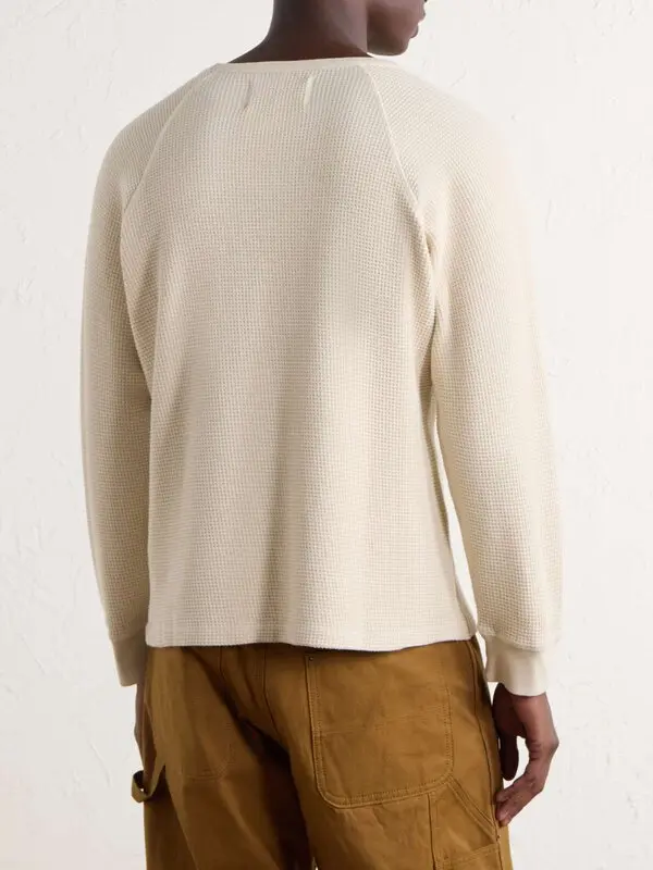 CORRIDOR Thermal Waffle-knit Cotton T-shirt