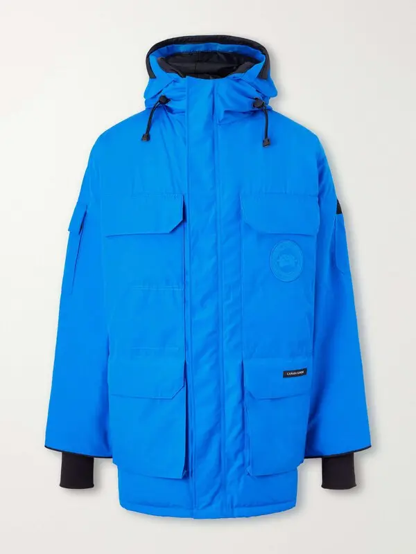 Canada Goose Expedition Hooded Logo-appliquéd Shell Down Parka