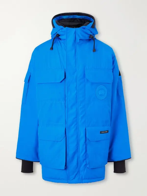 Canada Goose Expedition Hooded Logo-appliquéd Shell Down Parka