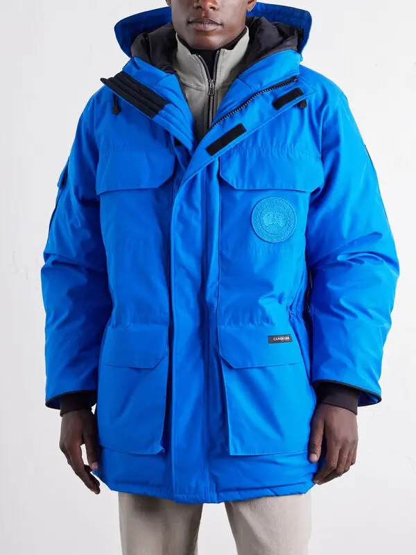 Canada Goose Expedition Hooded Logo-appliquéd Shell Down Parka