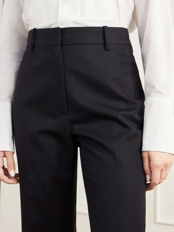 NILI LOTAN Corette Cotton-corduroy Flared Pants