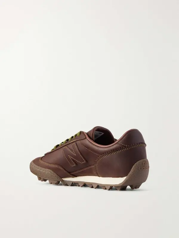 NEW BALANCE Gator Run Leather Sneakers - Brown