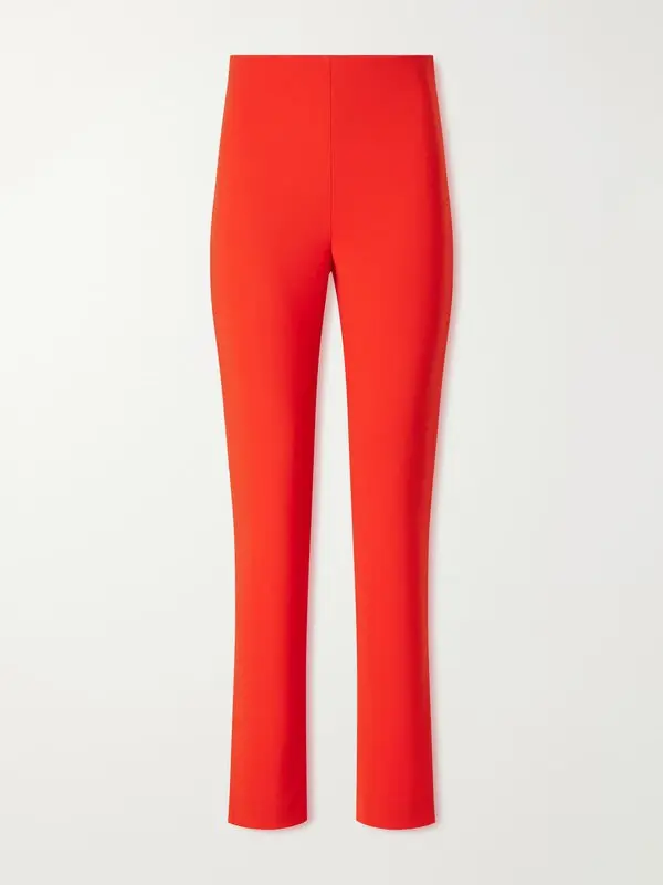Carolina Herrera Stretch-wool Woven Slim-leg Pants