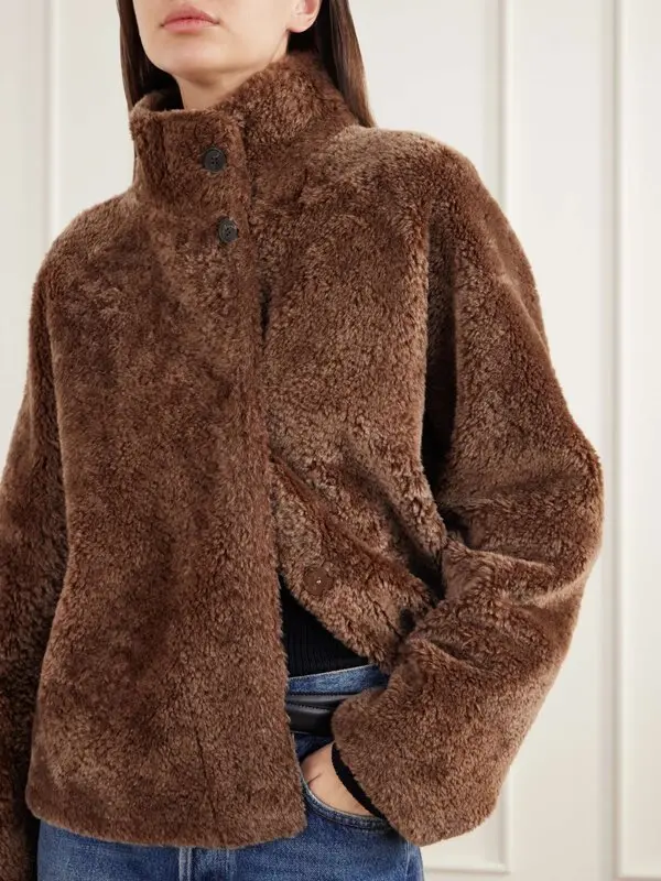 ARMA Ariana Reversible Shearling And Leather Jacket