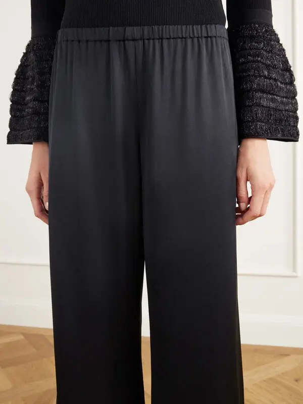 Simkhai Roni Satin Wide-leg Pants