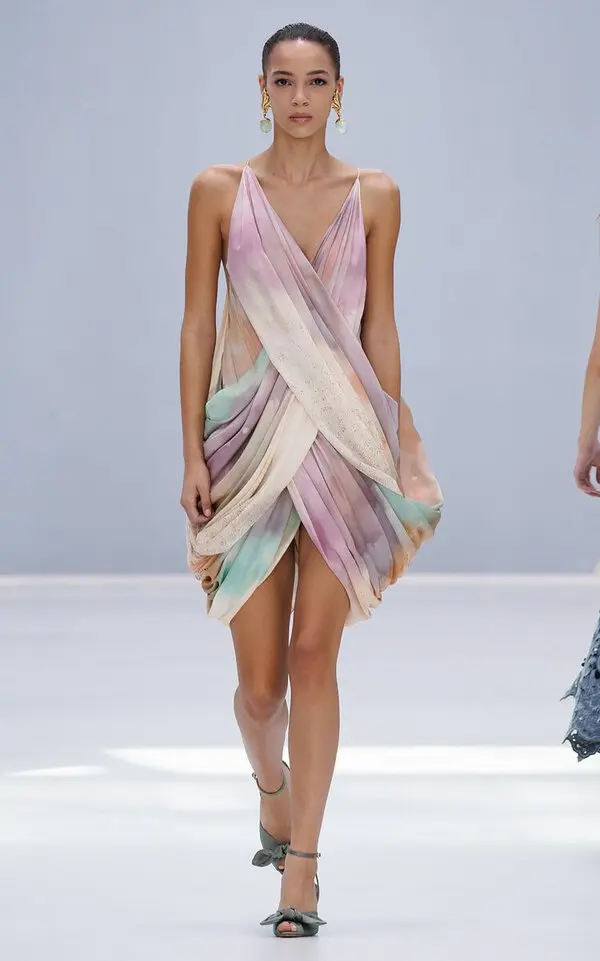 Zimmermann Becoming Draped Silk Mini Dress