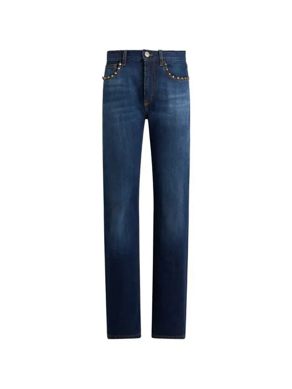 Etro Straight-leg Jeans With Studs