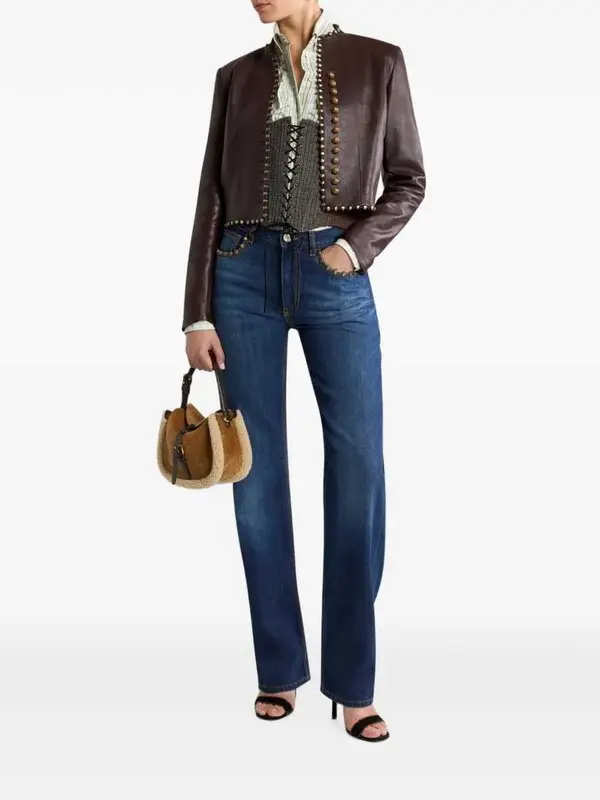 Etro Straight-leg Jeans With Studs