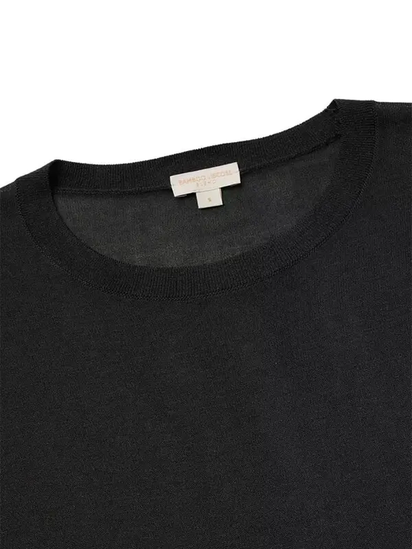BENETTON Batwing-sleeve Curved-hem T-shirt