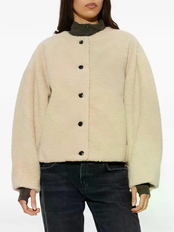 Citizens Of Humanity Faux-fur Collarless Coat - Neutrals
