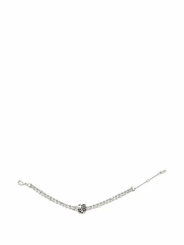 Roberto Cavalli Panther Head Double-chain Bracelet