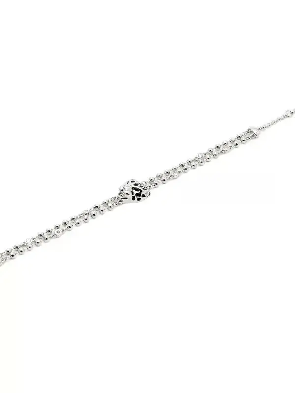 Roberto Cavalli Panther Head Double-chain Bracelet