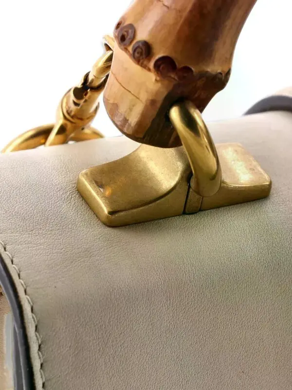 Gucci Dionysus Bamboo Top Handle Bag Colorblock Leather Mini Satchel