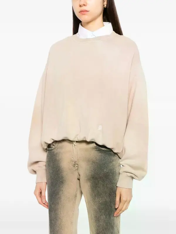 R13 Logo-embroidered Cropped Sweater