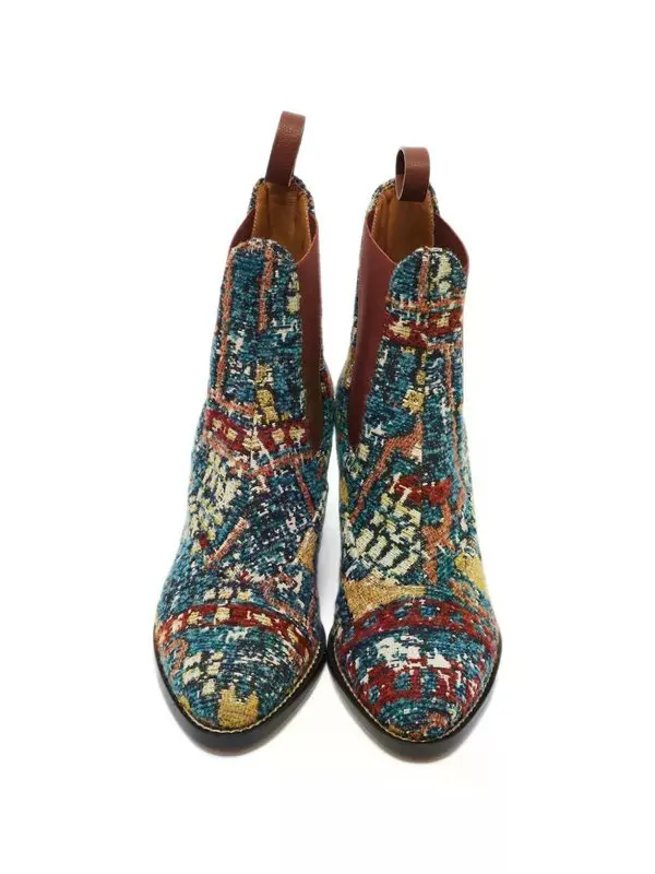 Chloé Jacquard Chelsea Boots