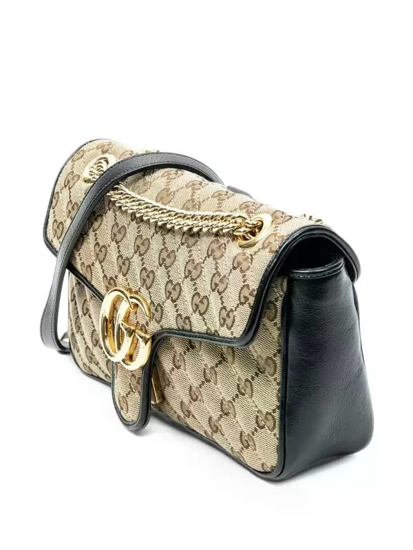 Gucci Gg Marmont Quilted Shoulder Bag - Neutrals