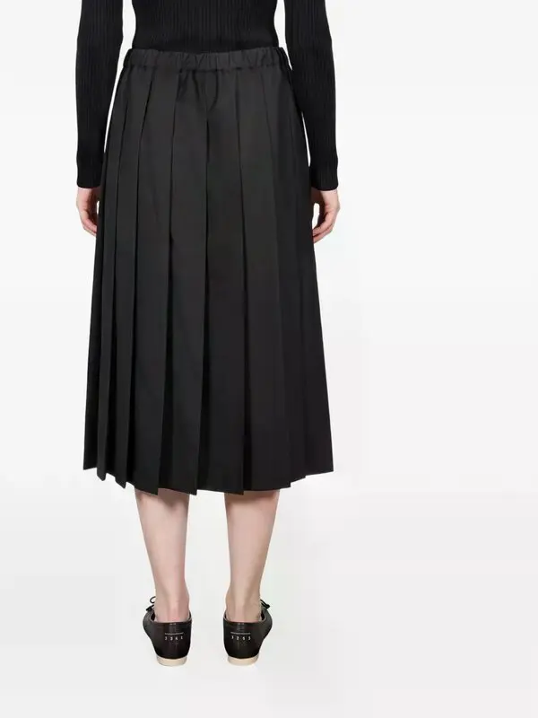 Comme Des Garçons Pleated Midi Skirt