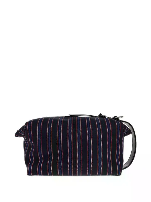 VIVIENNE WESTWOOD Orb-plaque Striped Wash Bag