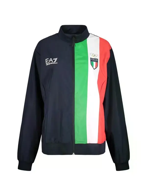 EA7 Tricolour-stripe Tracksuit