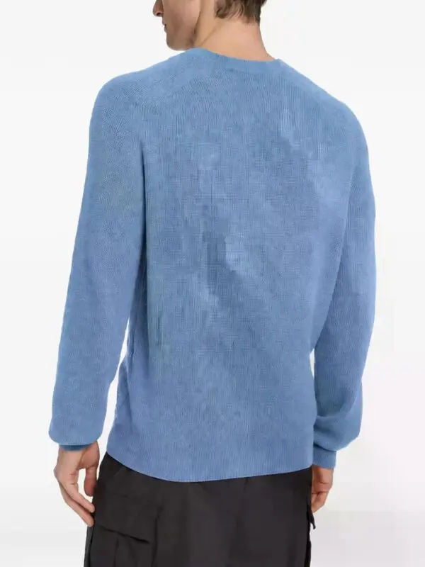 Malo Ribbed-knit Raglan-sleeve Sweater