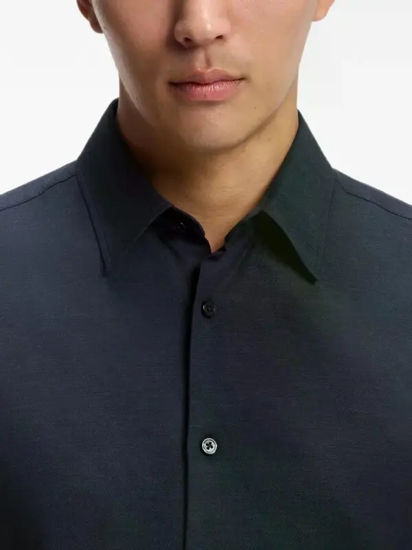 BOSS Slim-fit Shirt In Stretch Melange Cotton