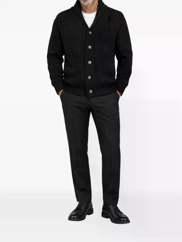 FRANZESE COLLECTION Steve Mcqueen Ribbed-knit Cardigan