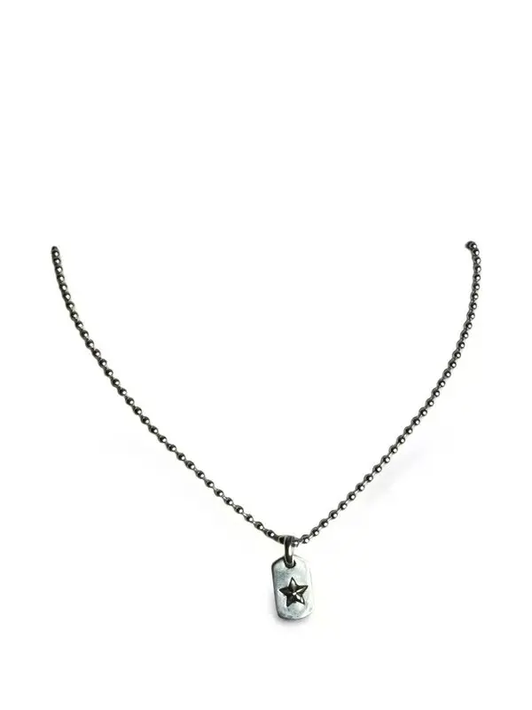 Chrome Hearts Tiny Star Dog-tag Necklace