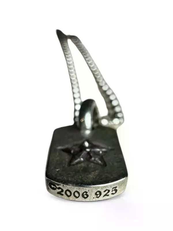 Chrome Hearts Tiny Star Dog-tag Necklace