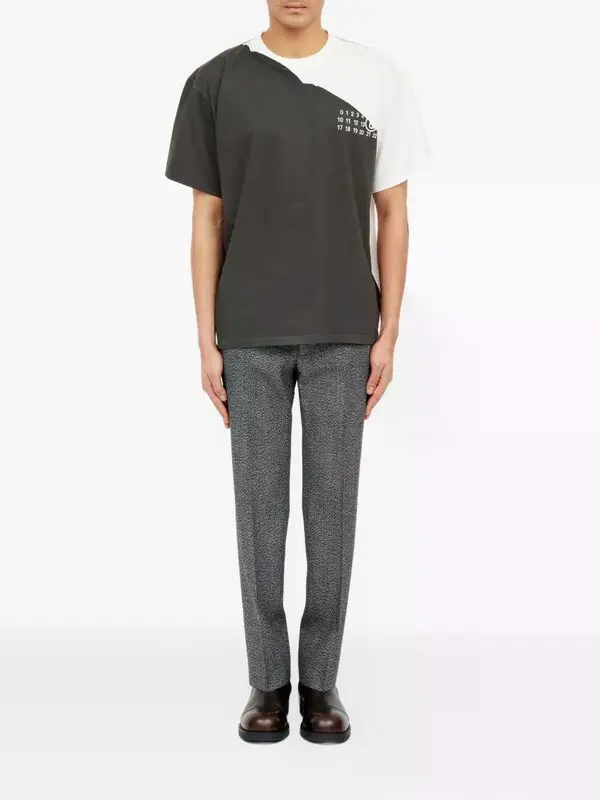 MAISON MARGIELA Numeric Signature Two-tone T-shirt