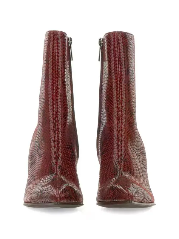 SERGIO LEVANTESI Delia67 Python-print Ankle Boots