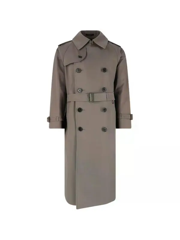 Caruso X Sanyocoat Double-breasted Belted Trench Coat