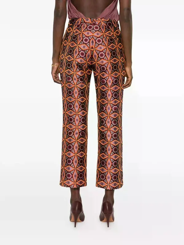 La DoubleJ Diamond-pattern Jacquard Trousers