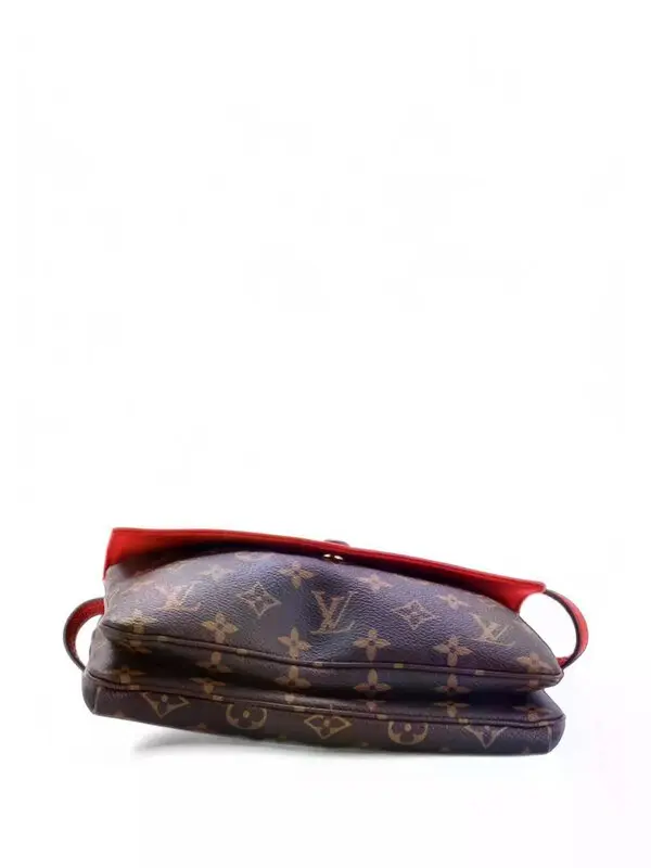 LOUIS VUITTON Twice Handbag Monogram Canvas And Leather Crossbody Bag - Red