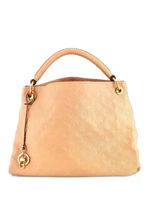 LOUIS VUITTON Artsy Handbag Monogram Empreinte Leather Mm Hobo Bag - Neutrals