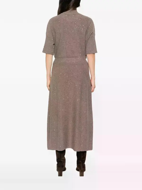 Antonelli Firenze Sequin-embellished Knitted Skirt