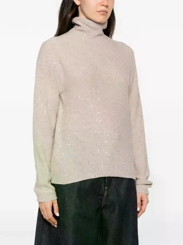 Antonelli Firenze Sequin-embellished Roll-neck Sweater