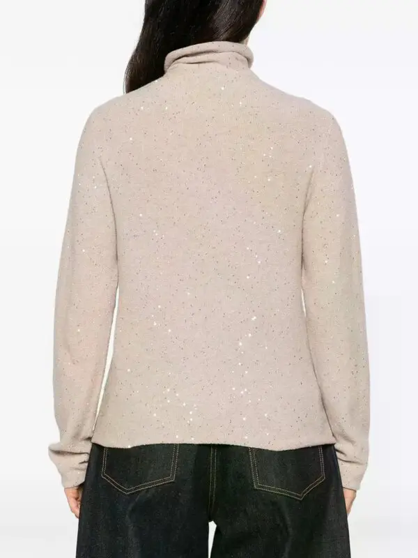 Antonelli Firenze Sequin-embellished Roll-neck Sweater