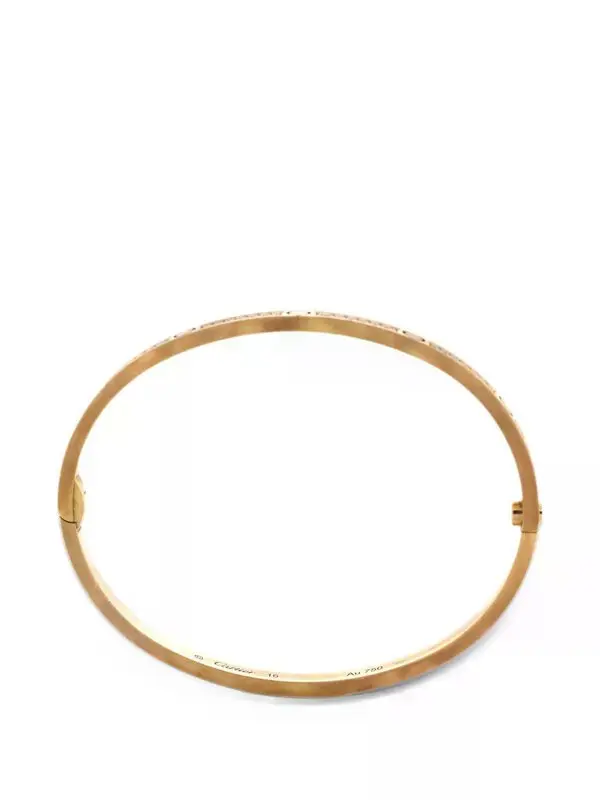 Cartier Love 18k Yellow With Pave Diamonds Small Bracelet