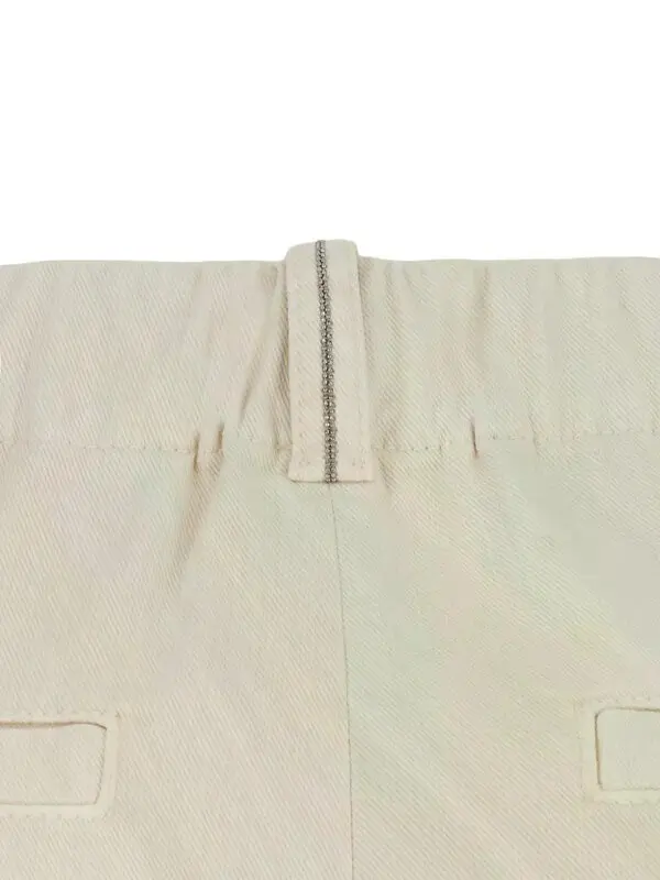 Brunello Cucinelli Monili-chain Pleated Trousers
