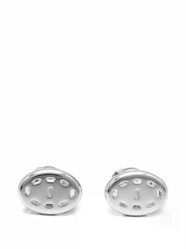 Hermès Point Sellier Engraved-logo Earrings