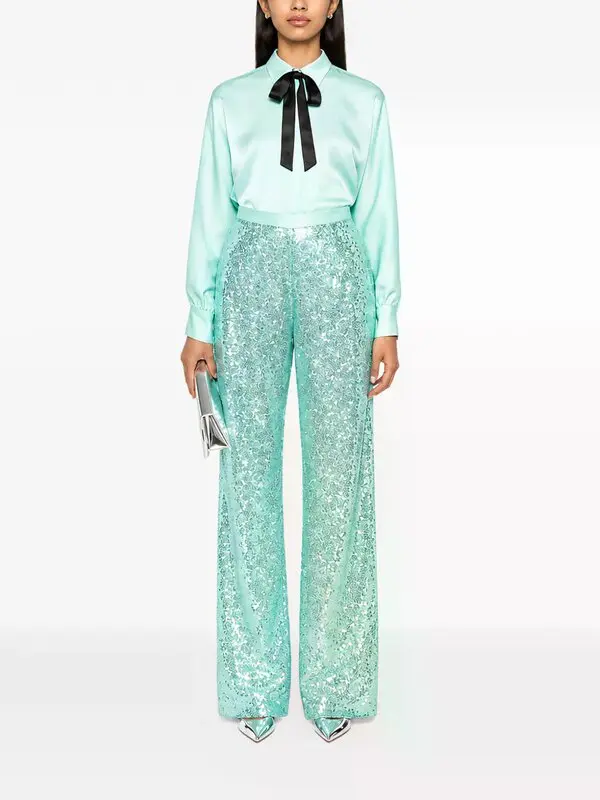 STYLAND Pussy-bow Kimono-sleeve Shirt