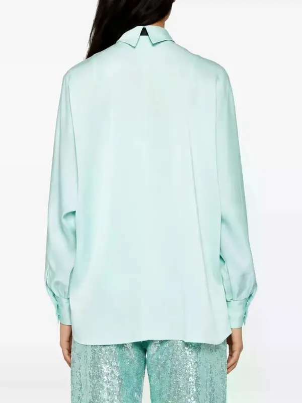 STYLAND Pussy-bow Kimono-sleeve Shirt