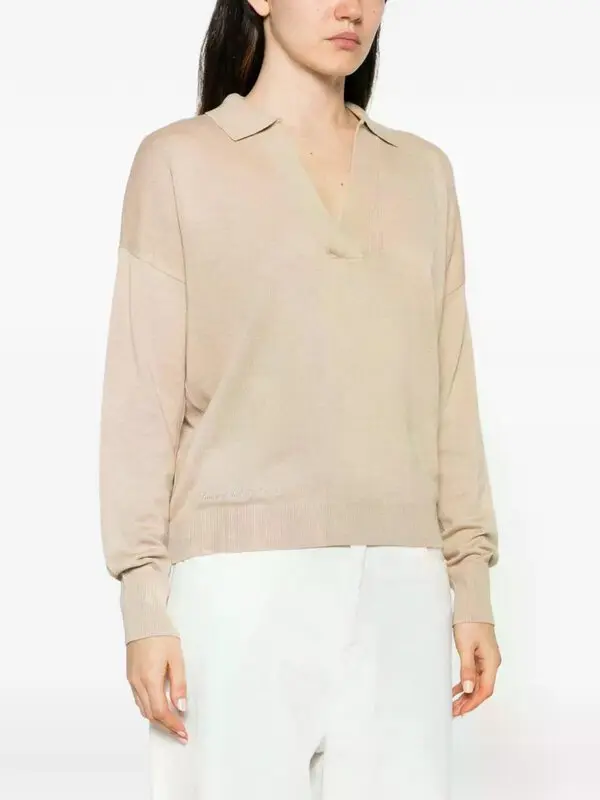 Ralph Lauren V-neck Polo-collar Sweater