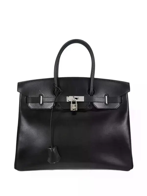 Hermès 2002 35 Birkin Tote Bag - Black
