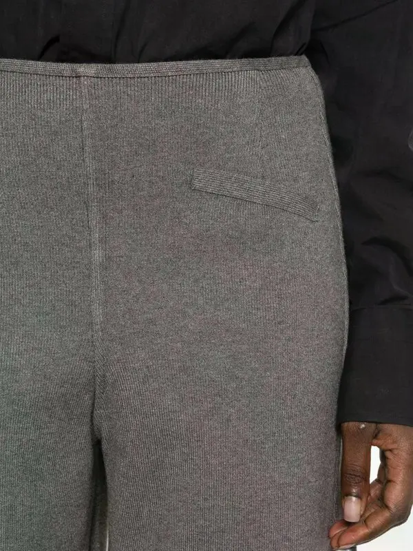 THE FRANKIE SHOP Enya High-waisted Knitted Trousers