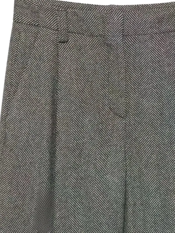 Antonelli Firenze Herringbone Pleated Trousers