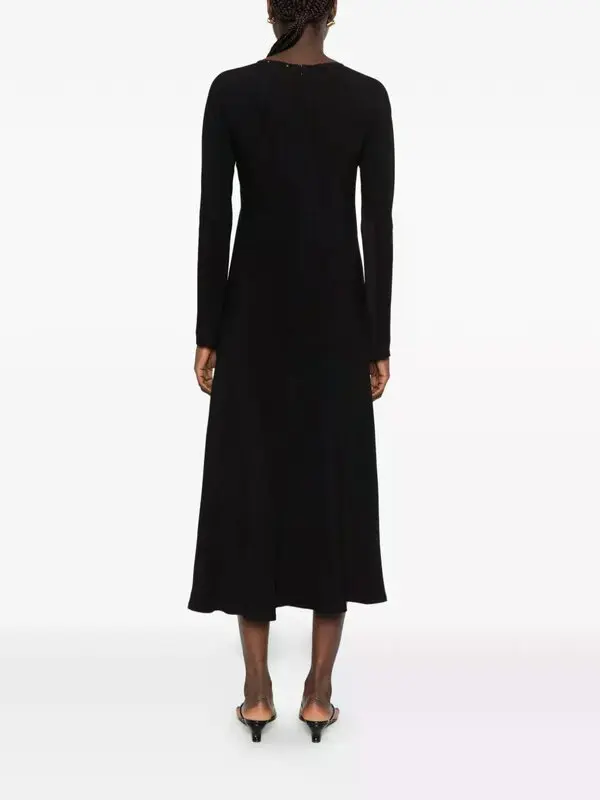 FORTE_FORTE Flower-embellished Ruched Dress